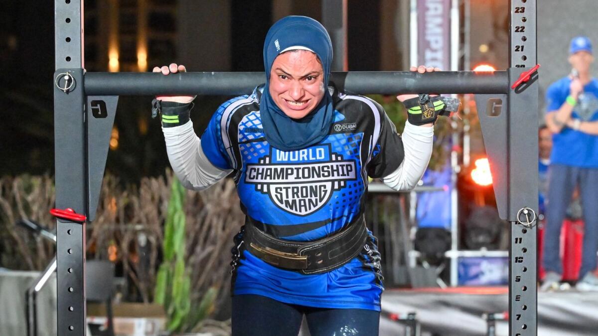At Dubai’s strongman contest, Muslim woman shows off incredible ...